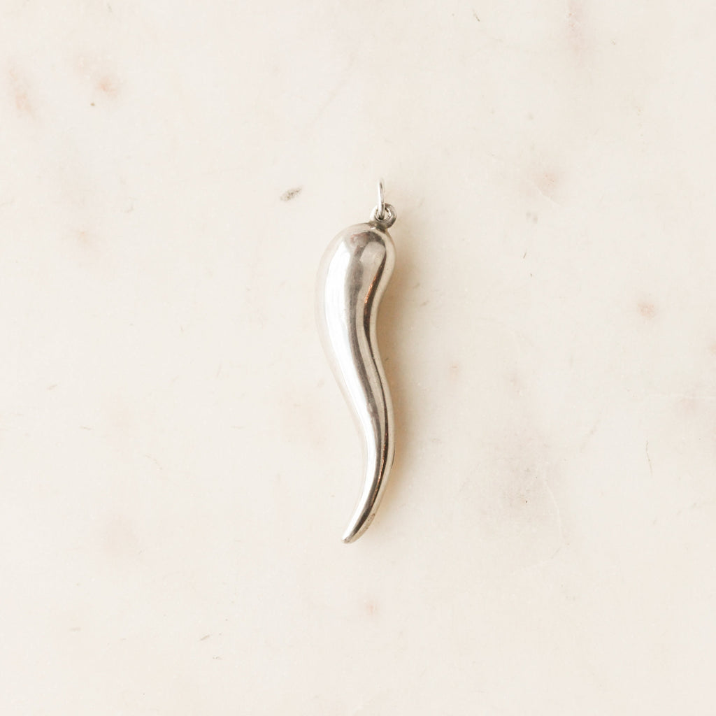 Sterling Lucky Cornicello Charm – Glen & Effie